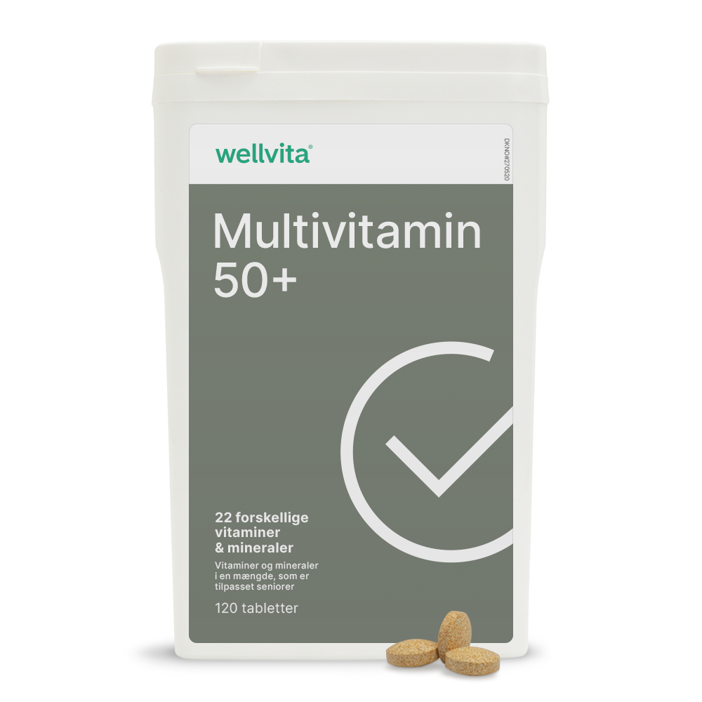Multivitamin 50+ - Kosttilskud til folk over 50 – Wellvita